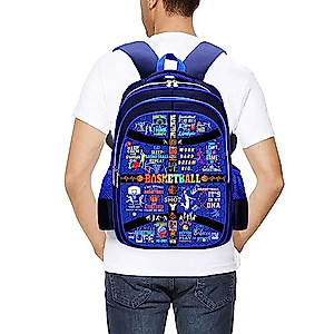 JDEIFKF Basketball Backpack Laptop Backpack For Men Women, Basketball Backpacks Shoulder Bag For Travel Hiking Camping Daypack