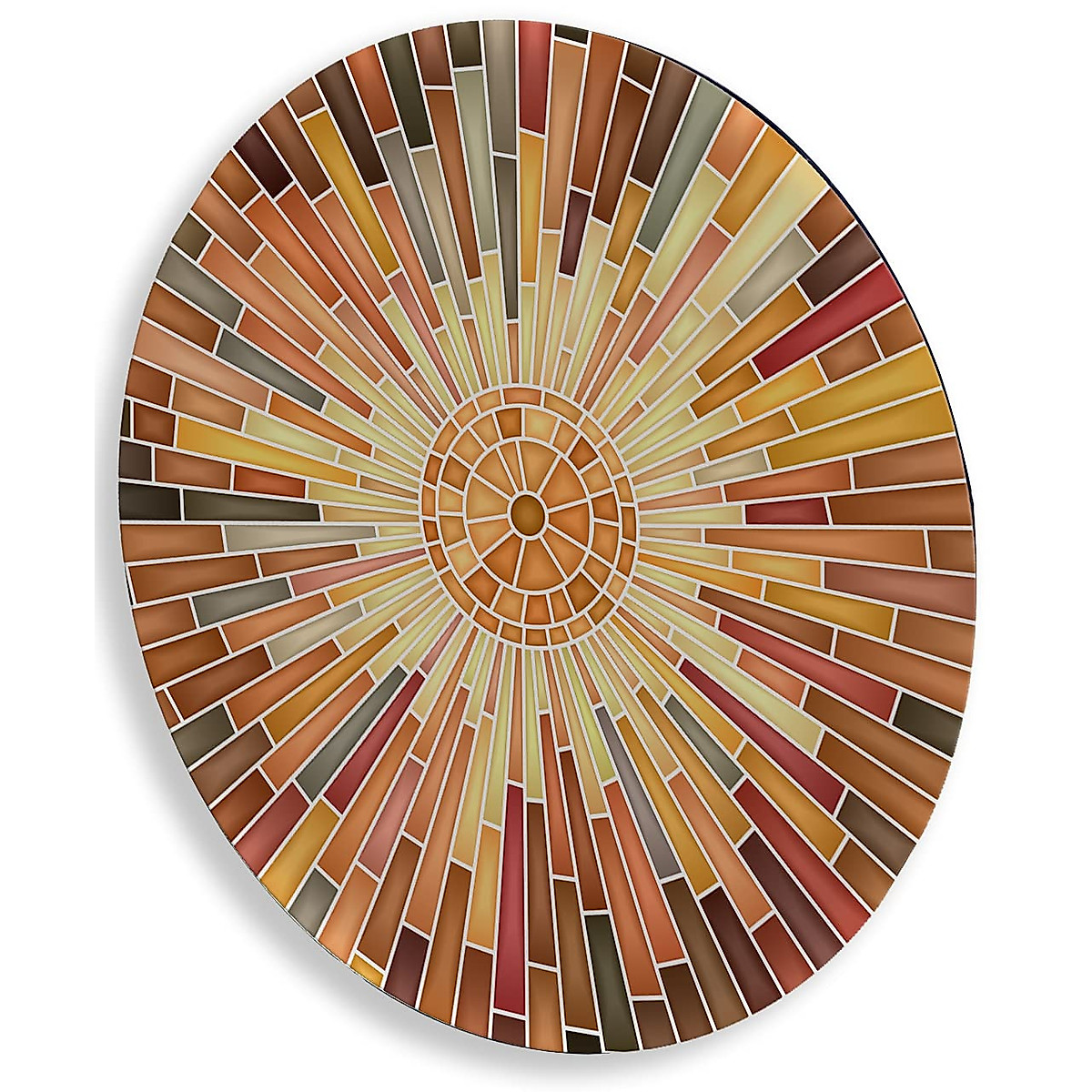 Handcrafted Wooden LAZY SUSAN Turntable, 14 or 18 Inch - Made in Mexico - Line: Italian Orange (14 or 18 inches)