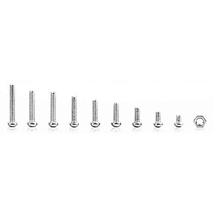 Guard4U 220Pcs #6-32 UNC Stainless Steel Phillips Pan Head Machine Screws Nuts Assortment Kit- #6-32x 3/16" 1/4" 5/16" 3/8" 1/2" 5/8" 3/4" 7/8" 1"