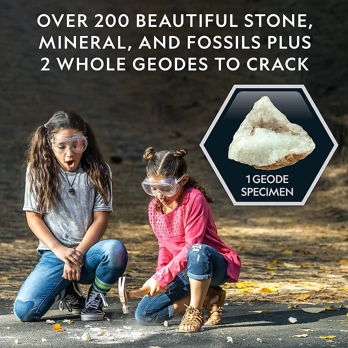 NATIONAL GEOGRAPHIC Geology Bundle – Including Rock Collection Box for Kids, Crystal Growing Kit, and Gemstone Dig Kit, Real Gemstones and Crystals, Science Kit for Boys and Girls (Amazon Exclusive)