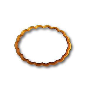 Scalloped oval Cookie Cutter (4 inches)