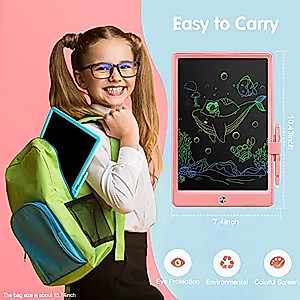 LCD Writing Tablet for Kids, Toys for Girls Boys Doodle Board 10.5 Inch Drawing Pad, Rewritable Cute Children&#039;s Drawing Board, Suitable for 3, 4, 5 and 6 Years Old Boys Girls Learning Gifts