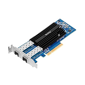 Synology 10Gb Ethernet Adapter 2 SFP+ Ports (E10G21-F2) , Black