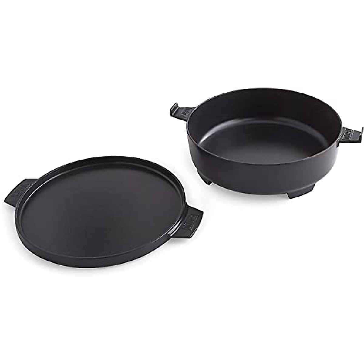Weber Duo Dutch Oven, 7.25 quarts, Black