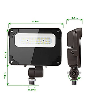 bulbeats 4 Pack 70W LED Flood Light Outdoor, 10500LM Eqv.250W Flood Security Light, 5000K Knuckle Mount, IP65 Waterproof Outdoor Lighting for Tree/Yards/Advertising Boards