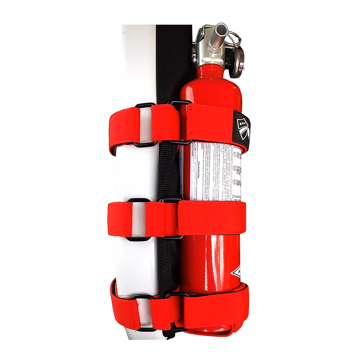 Bartact - Padded Roll Bar Fire Extinguisher Mount for Vehicle Holder with Adjustable Steel Brackets, US Made Anti-Fade Off-Road for Jeep Fire Extinguisher Holder, Jeeps TAOFEHR, Red (2.5-5 lbs)