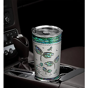 20oz Dragonfly Gifts for Women, Valentines Day Gifts for Her, Unique Birthday Gifts, Inspirational Gifts for Women, Printed Jewelry Dragonfly Tumbler Cup, Insulated Travel Coffee Mug with Lid