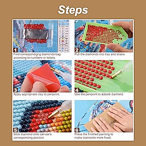 Stalente Diamond Painting Kits for Adults, 5D DIY Diamond Art Kits for Beginners Round Full Drill Diamond Painting for Home Wall Decoration Gift 12×12inch, Sunflower Butterfly