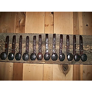 12 Pack 10+2 Antique Horse Tack Hooks Coat Hat Rack Railroad Spikes Barn Hanger