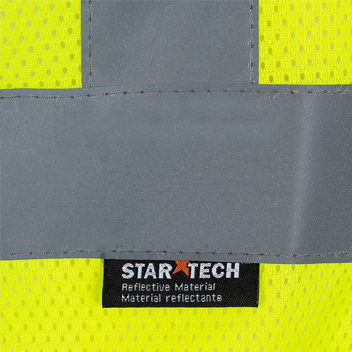 Pioneer High Visibility Safety Vest, Tricot Polyester Mesh, Zip-Up, Reflective Tape, Yellow/Green, Unisex, V1060360U-L, Large