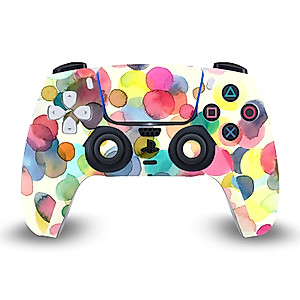 Head Case Designs Officially Licensed Ninola Dots Art Mix Vinyl Faceplate Sticker Gaming Skin Decal Cover Compatible With Sony PlayStation 5 PS5 Disc Edition Console & DualSense Controller