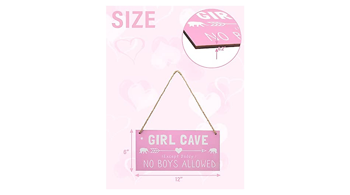 Utuichuo Girl Cave Sign - Perfect for Girls Bedroom Decor