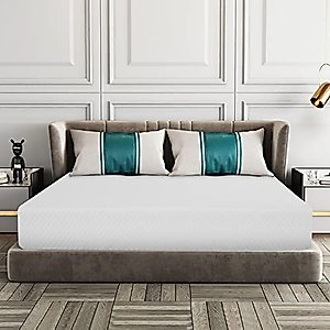 Queen Size Mattress 10 Inch Gel Memory Foam Mattress Medium-Firm Mattress Bed in a Box for Soundly Sleep CertiPUR-US Pressure Relieving