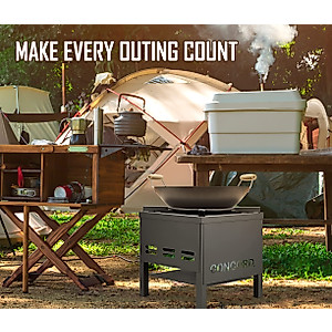 Concord Professional Single Banjo Wok Burner with Stand. Drop In Wok Edition. Up to 270,000 BTU. Great for Home Brewing, Wok Stir Fry, Turkey, Etc. (16")