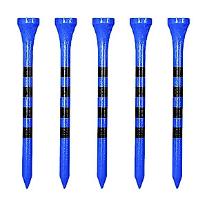 Zivisk Wooden Golf Tees 2-3/4" 100 Count 70mm Blue