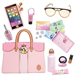 Disney Princess Style Collection Deluxe Tote Bag & Essentials [Amazon Exclusive], Pink