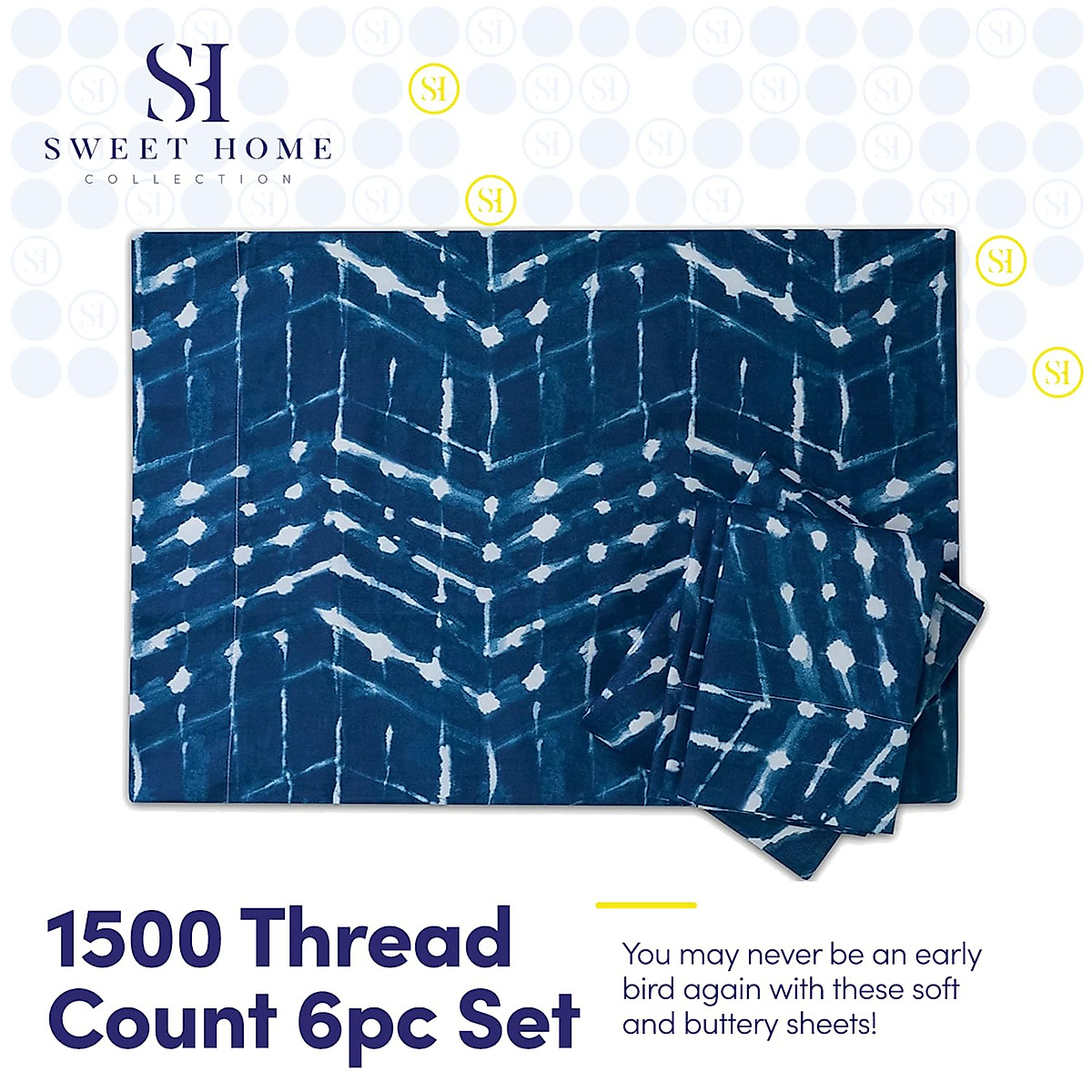 King Size Bed Sheets - 6 Piece 1500 Supreme Collection Fine Brushed Microfiber Deep Pocket King Sheet Set Bedding - 2 Extra Pillow Cases, Great Value, King, Monroe