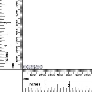 AFFY 1 Carat (Cttw) Baguette And Round Cut White Cubic Zirconia Anniversary Wedding Band Ring In 14k White Gold Plated 925 Sterling Birthday Gift For Her Size -7