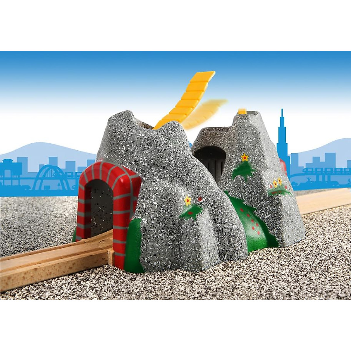 BRIO World - 33481 Adventure Tunnel - Interactive Toy Train Accessory for Kids | Enhances Motor Skills | Compatible with All BRIO Train Sets | FSC-Certified Beech Wood | Ideal for Ages 3 and Up