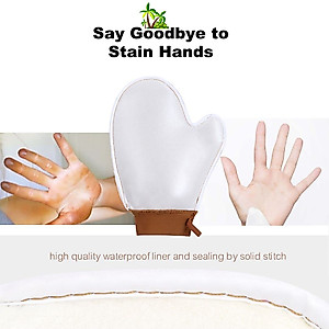 Sanfery Self Tanner Mitt Applicator - US Patent Self Tanning Mitt, Sunless Tanning Glove, Fake Tan Mitt