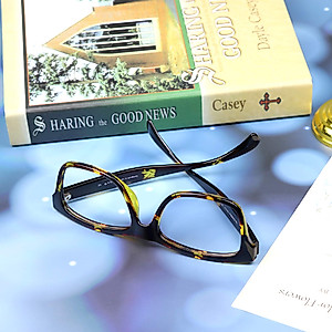 LifeArt Blue Light Blocking Glasses, Anti Eyestrain, Computer Reading Glasses, Gaming Glasses, TV Glasses for Women and Men, Anti UV, Anti Glare (Tortoise, No Magnification)