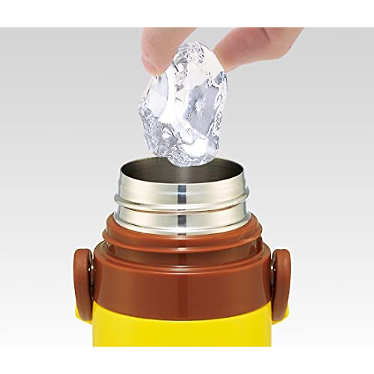 Skater SKDC4-A Children's 2-Way Stainless Steel Water Bottle with Cup, Pikachu, 21 Face, Pokemon, 15.2 fl oz (430 ml)