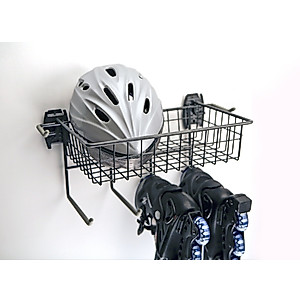 Organized Living Activity Organizer Skate Rack with Basket