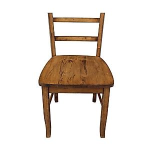 International Concepts Set of Two Madrid Ladderback Chairs, Pecan