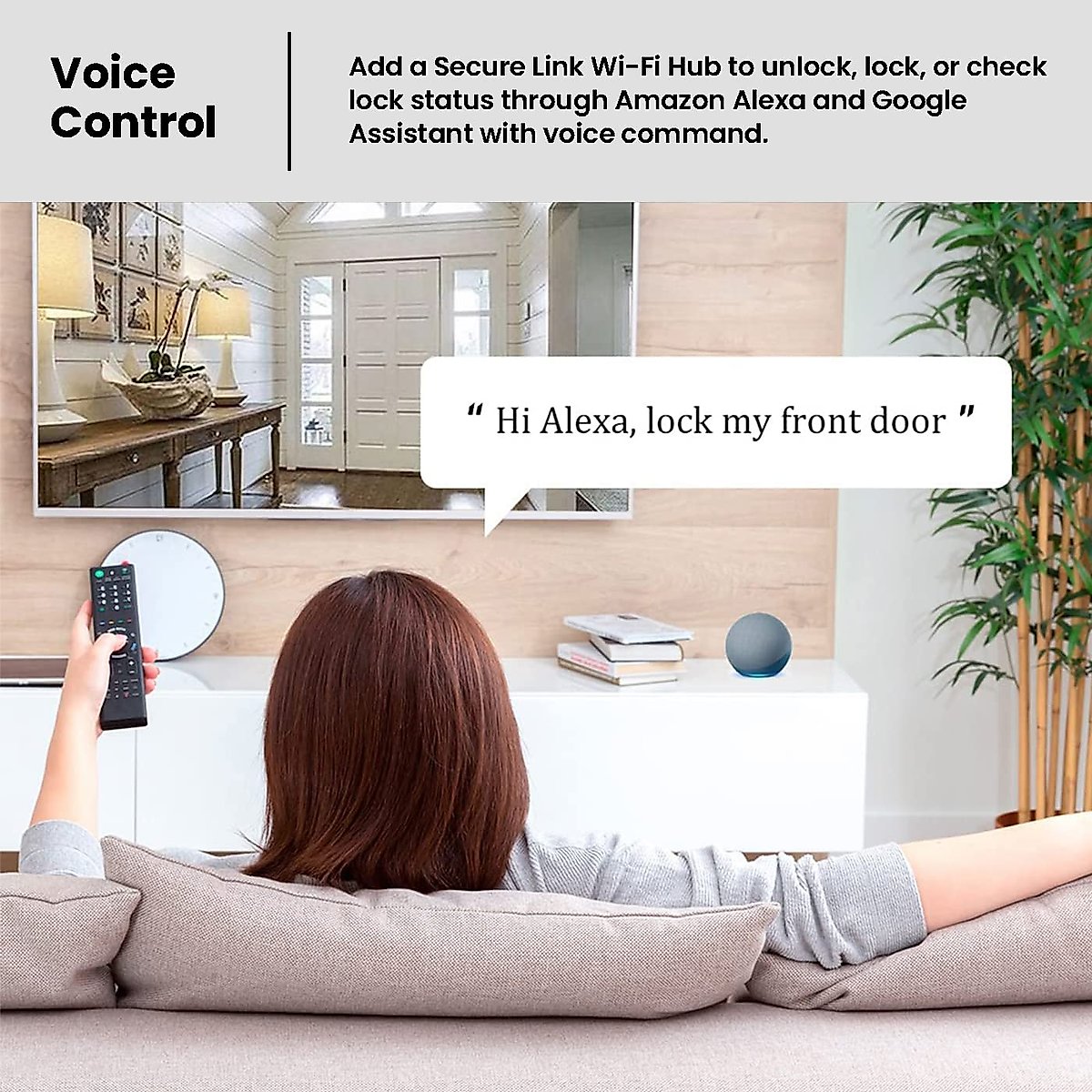 Lockly Access Touch, 3D Biometric Fingerprint Sensor, Retrofit Smart Lock, Turn Any Deadbolt Into a Smart Lock (Satin Nickel)