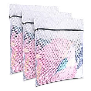 GOGOODA Delicates Laundry Wash Bags Lingerie Bags for Laundry Great for Laundry, Hosiery, Blouse, Underwear, Pantyhose, Socks (Set of 3 Medium)