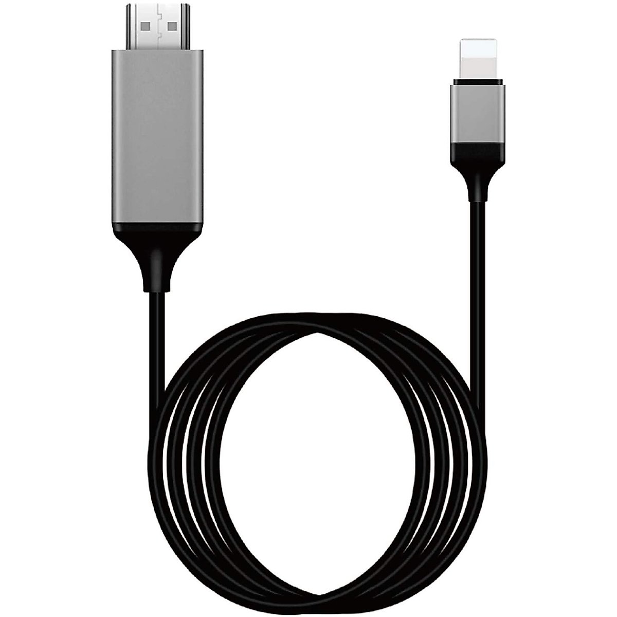 [Apple MFi Certified] Lightning to HDMI Adapter for Phone to TV,Compatible with iPhone,iPad, Sync Screen Connector Directly Connect on HDTV/Monitor/Projector NO Need Power Supply（6.6FT）