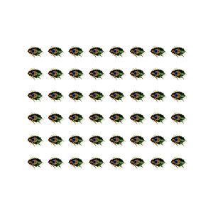 48 Pcs of 1.2" Round Envelope Seals Labels Stickers Peacock Feather