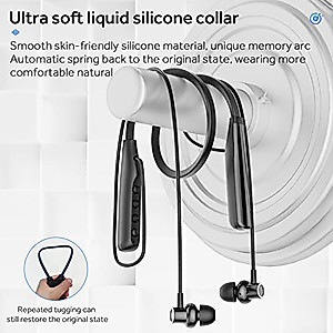 KOOLR Neckband Running Sports Headphones, Wireless Bluetooth Headset, HiFi Stereo Gamers Headphone, In Ear Earbuds, Earphone Bluetooth 5.3, 100 Hours Extra Long Playback with Microphone（Green）, Y10