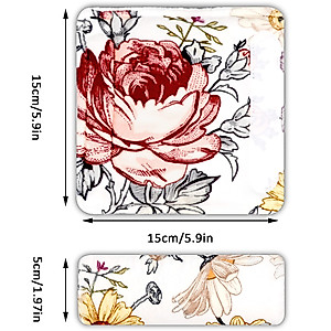 HNHUAMING Baby Car Seat Strap Covers Shoulder Pads for Baby Kid, Super Soft Infant Carseat Belt Covers for All Car Seat Stroller, Floral