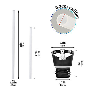 MNSRUU Water Bottle Stainless Steel Leak Proof Lid for Hot Cold Insulated Sports Water Bottle (Without Straw)