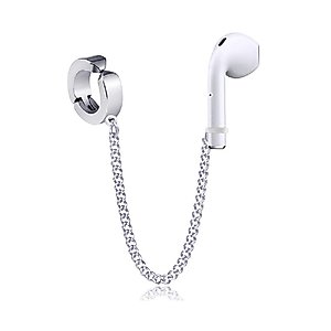 1 Pair (Needn't Ear Hole) Anti Lost Earring Strap Bluetooth Earphone Holders Accessories Unisex Anti-lost Earring Clip For AirPods Pro Earhooks-Style 2#