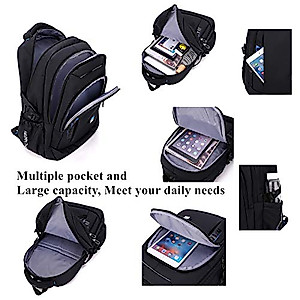 Black Kids Boys Rolling Backpack Teens Carry-on Luggage with Wheels Trolly BookBag for School-2 Wheels