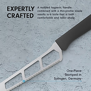 Messermeister 6-Inch Cheese and Tomato Knife, Black