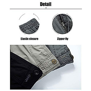 Banana Bucket Men's Full Elastic Waist Loose Fit Lightweight Workwear Pull On Cargo Pants