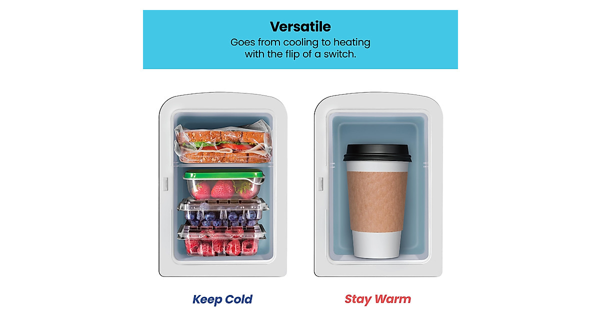 Chefman Mini Portable Fridge: Cool & Heat On The Go!
