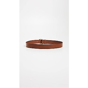 Madewell Women's Medium Perfect Leather Belt, Pecan, Brown, S