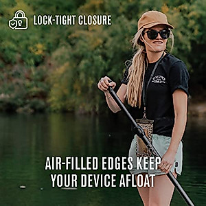 Chums Floating Phone Protector – Smartphone Touchscreen Waterproof Pouch with Removable Lanyard (Green)