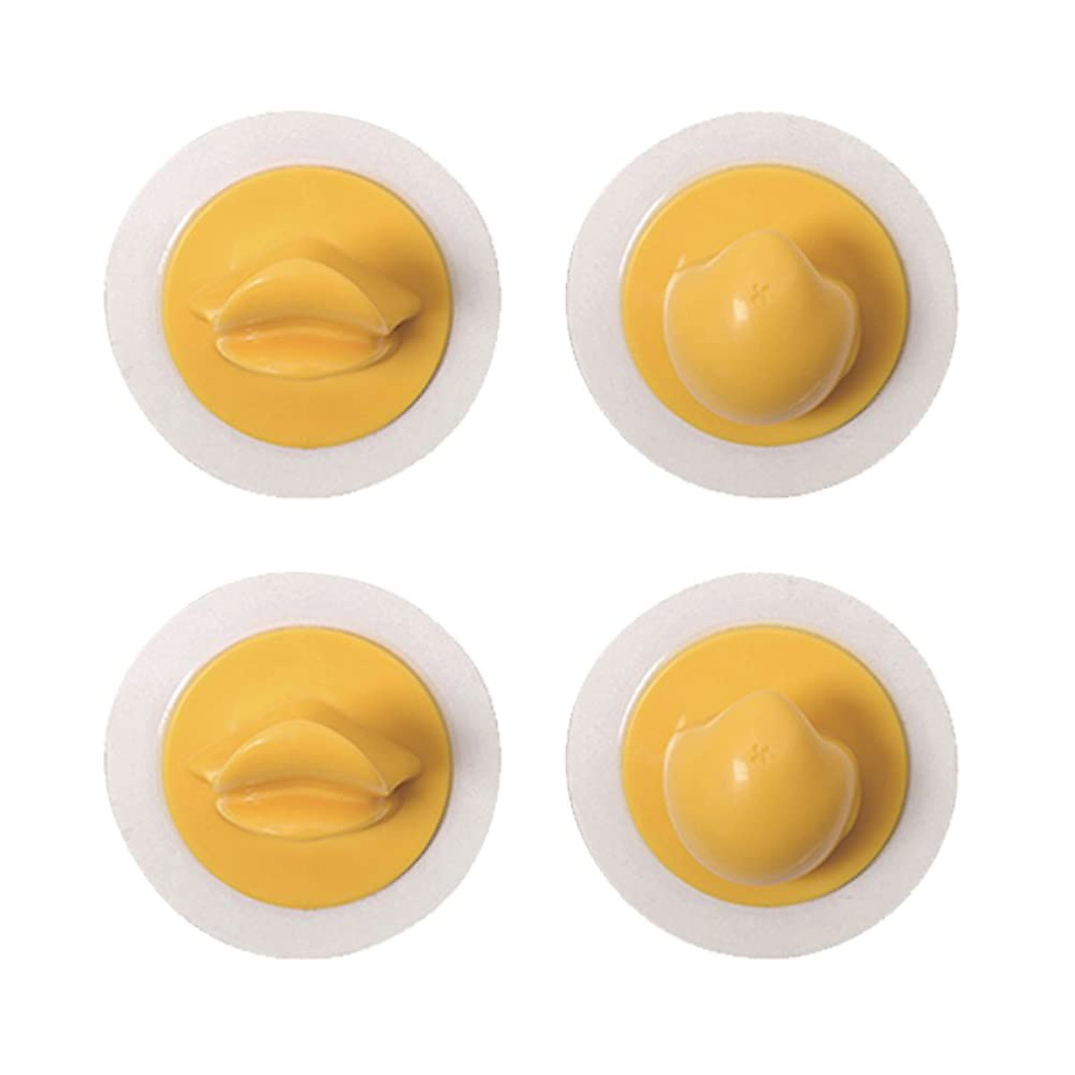 Cabilock Decorative Wall Hooks Yellow Mouth Tail Wall Hanger 4pcs Cartoon Animal Hooks for Hanging Bag Keys Towels Coat Hat Kitchen Bathroom Supplies