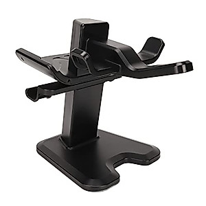 VR Stand, Multifunction VR Headset Stand for Quest 2, VR Headset and Touch Controllers Display Holder, with Anti Slip Base (Black)
