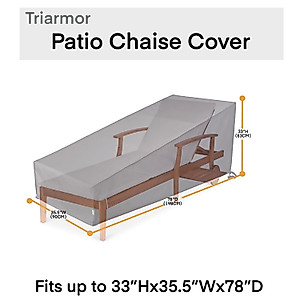 Triarmor 78 Inches Patio Chaise Lounge Cover Waterproof Outdoor Lounge Chair Cover
