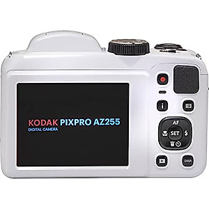 Kodak PIXPRO AZ255 Digital Camera + SanDisk 32GB Memory Card (2) + Digital Camera/Video Case (White)