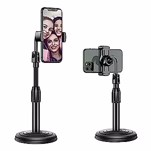 Lawdiey Cell Phone Stands, Multifunctional Mobile Phone Bracket Live Broadcast Bracket Adjustable Height Mobile Phone Telescopic Portable Bracket Live Bracket
