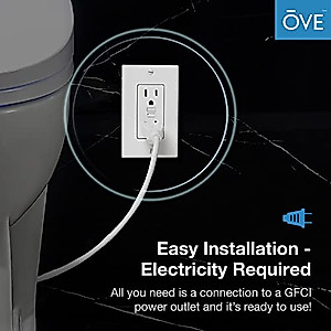 Ove Decors Virtuoso Bidet Toilet Built-in with Tank Elongated, Automatic Flushing, Heated Seat, Soft Close, ECO Mode with Remote Control