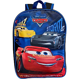 Ruz Cars Lightning McQueen 15" School Bag Backpack