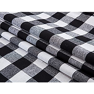 Dstorelhp 2PC 51'' x 22'' Washer Dryer Top Covers, Cotton Fridge Dust Proof Cover, Washing Machine Top Cover with 6 Storage Pockets Bags, Kitchen Bathroom Home Decor, Black White Grey